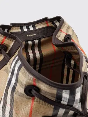Burberry Check Canvas Backpack - Sand