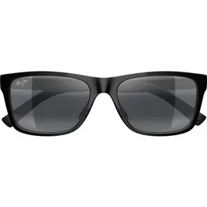 Maui Jim Rectangle Sunglasses - Black