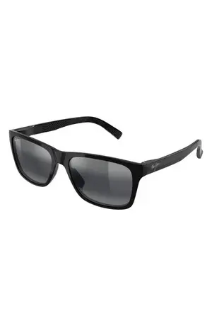 Maui Jim Rectangle Sunglasses - Black