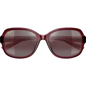 Maui Jim Maui Jim 55mm PolarizedPlus2® Butterfly Sunglasses Red