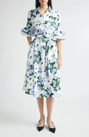 Carolina Herrera 3/4 Sleeve Day Dresses