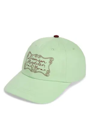 DAMSON MADDER Logo Embroidered Baseball Cap - Mint
