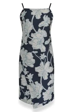 Donna Karan New York Floral Embroidered Sheath Cocktail Dress