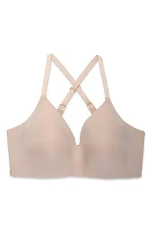 Natori Cloud Comfort Convertible Back Smoothing Wireless Bra - Light Mocha