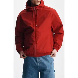 Brooklyn Industries Hooded Jacket With Drawstring And Elasticated Waistband
