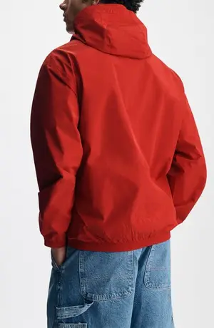 Brooklyn Industries Hooded Jacket With Drawstring And Elasticated Waistband