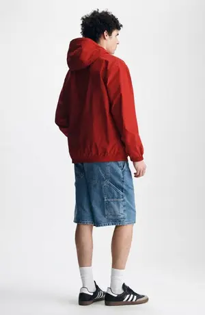 Brooklyn Industries Hooded Jacket With Drawstring And Elasticated Waistband