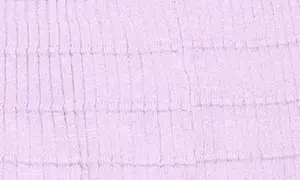 Susana Monaco Pointelle Tiered Sweater Miniskirt - Potion