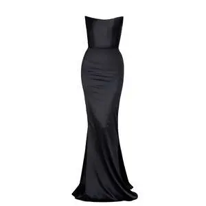 MODA GLAM Madison Strapless Corset Gown
