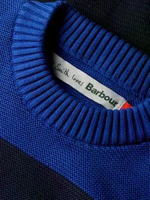 Paul Smith Striped Textured Crew Neck Sweater