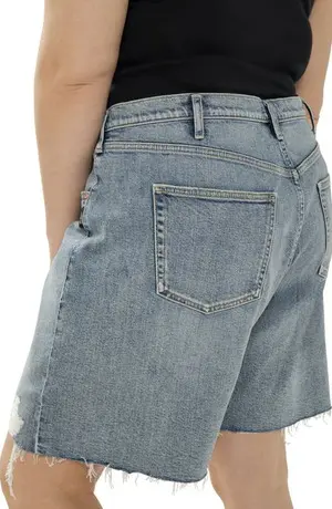 SILVER JEANS CO. Relaxed Fit Bermuda Denim Shorts