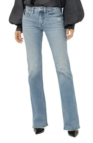 SILVER JEANS CO. Suki Mid Rise Bootcut Jeans - Haze