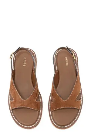 REISS Rhia Espadrille Slingback Sandal