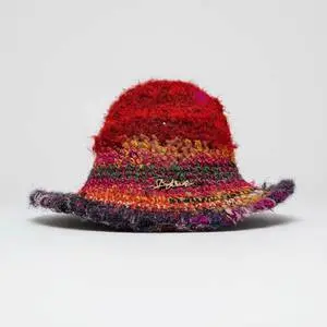 ISKRA Crocheted Silk Bucket Hat
