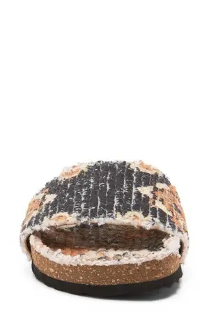 Free People Woven Wonders Slide Sandal - Black Combo