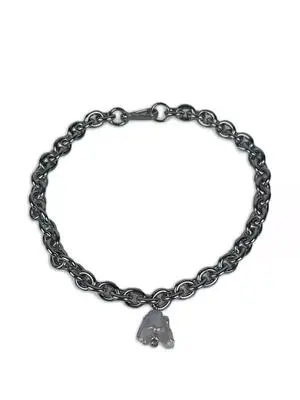 Simone Rocha Tone Pearl Pendant Chain Necklace - Silver