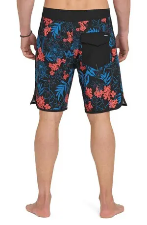 Quiksilver Board Shorts With Floral Print - Anthracite