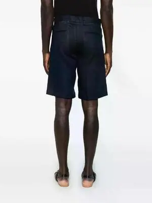 ENTRE AMIS Bermuda Shorts With Slub Texture