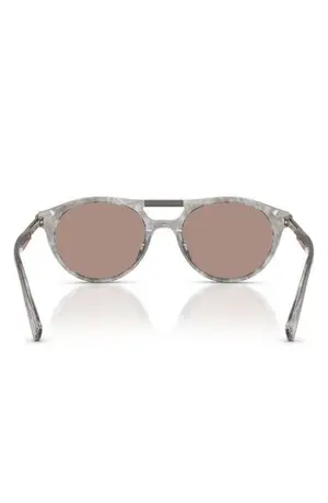 Brunello Cucinelli Oval Sunglasses - Beige
