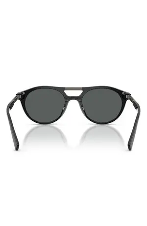 Brunello Cucinelli Oval Sunglasses - Black