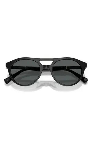 Brunello Cucinelli Oval Sunglasses - Black