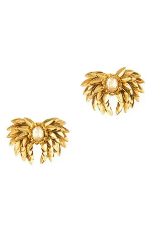 Deepa Gurnani Ottie Earrings - Gold