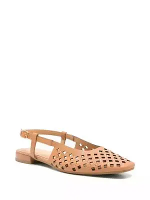 GIOSEPPO Kyaka Laser-cut Studded Slingback Pumps