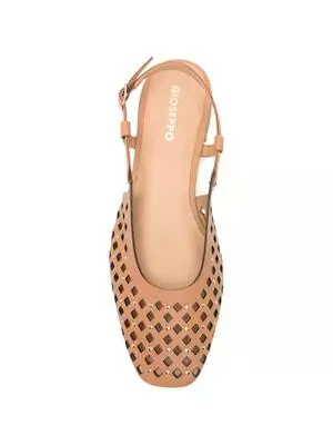 GIOSEPPO Kyaka Laser-cut Studded Slingback Pumps