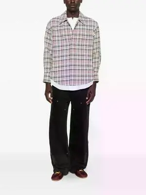 FOUND Rivet Embellished Wide-leg Jeans