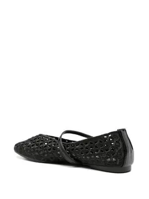 EXÈ Exe Cut-out Buckle-fastening Ballet Flats