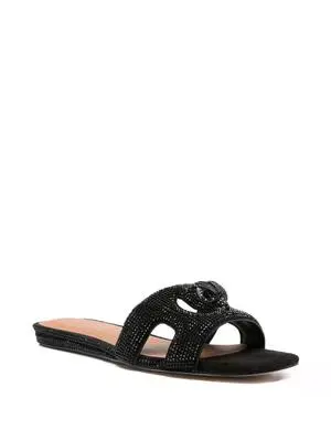 Kurt Geiger Crystal-embellished Eagle Head Sandals