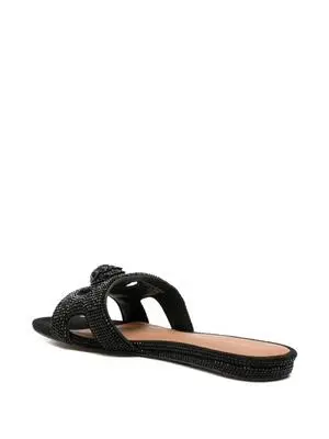 Kurt Geiger Crystal-embellished Eagle Head Sandals