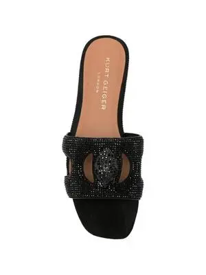 Kurt Geiger Crystal-embellished Eagle Head Sandals