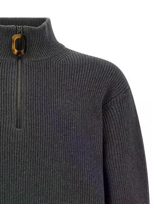 JW Anderson Half-zip Rib-knit Sweater