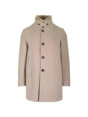 AL DUCA D’AOSTA 1902 Single-breasted Faux Fur Collar Coat