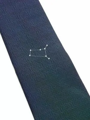 ELIOS Gemini Zodiac Embroidered Neck Tie