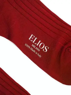 ELIOS Knee-high Ribbed Socks With Toro Embroidery