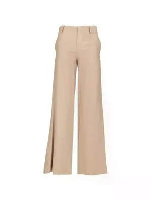 AL DUCA D’AOSTA 1902 Beige Twill Wide-leg Trousers