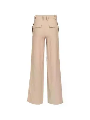 AL DUCA D’AOSTA 1902 Beige Twill Wide-leg Trousers