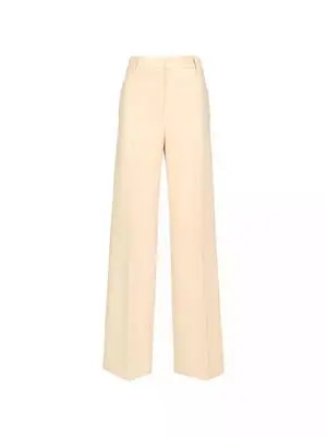 AL DUCA D’AOSTA 1902 Cream Stretch-cady Wide-leg Trousers