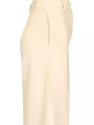 AL DUCA D’AOSTA 1902 Cream Stretch-cady Wide-leg Trousers