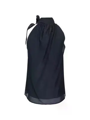 AL DUCA D’AOSTA 1902 Bow Detail One-shoulder Sleeveless Top