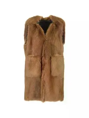 Max Mara Amica Shearling Gilet Coat