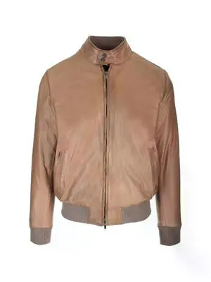 AL DUCA D’AOSTA 1902 Padded Leather Zip-up Jacket