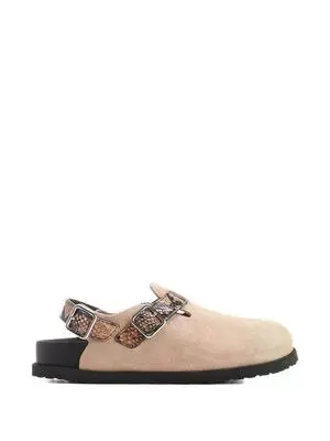 BIRKENSTOCK Tokio Cazador Snakeskin-effect Mules