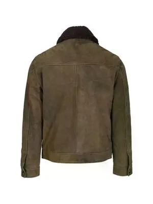 AL DUCA D’AOSTA 1902 Suede Shearling Collar Jacket