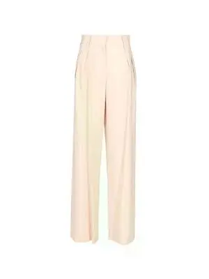 AL DUCA D’AOSTA 1902 Beige Double-pleated Wide-leg Trousers