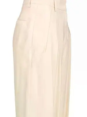 AL DUCA D’AOSTA 1902 Beige Double-pleated Wide-leg Trousers