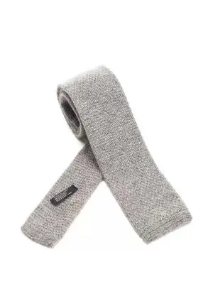 AL DUCA D’AOSTA 1902 Knitted Cashmere Tie - Grey