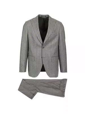 AL DUCA D’AOSTA 1902 Pinstripe Peak-lapel Suit
